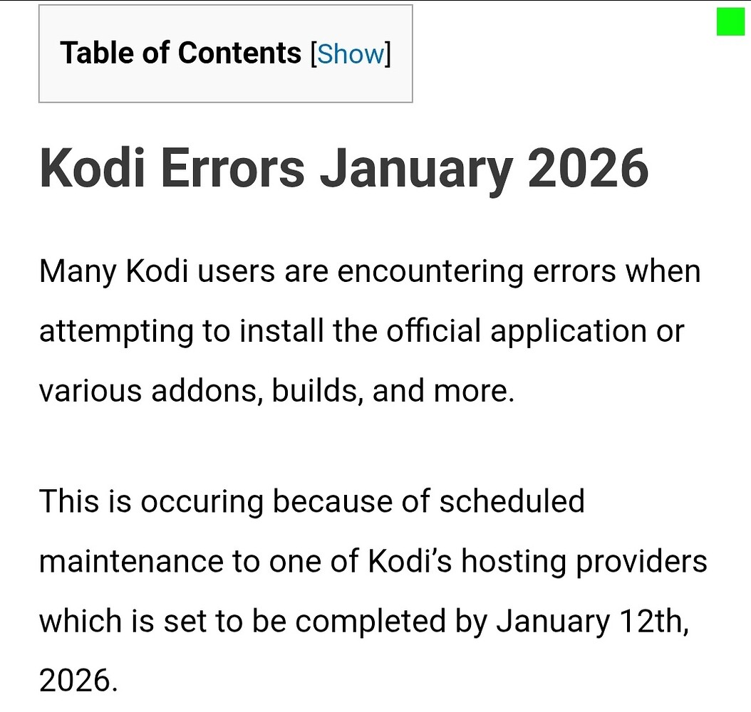 Kodi wiped itself overnight! - APKs (Android Apps) - TROYPOINT Insider