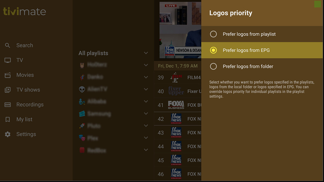 Missing logos for channels on Tivimate - Streaming Devices / Hardware ...